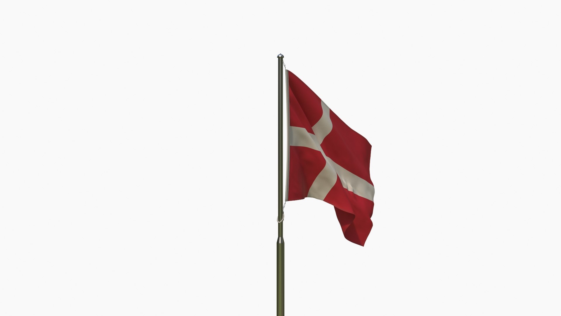 3D Animated Denmark Flag - TurboSquid 1795707