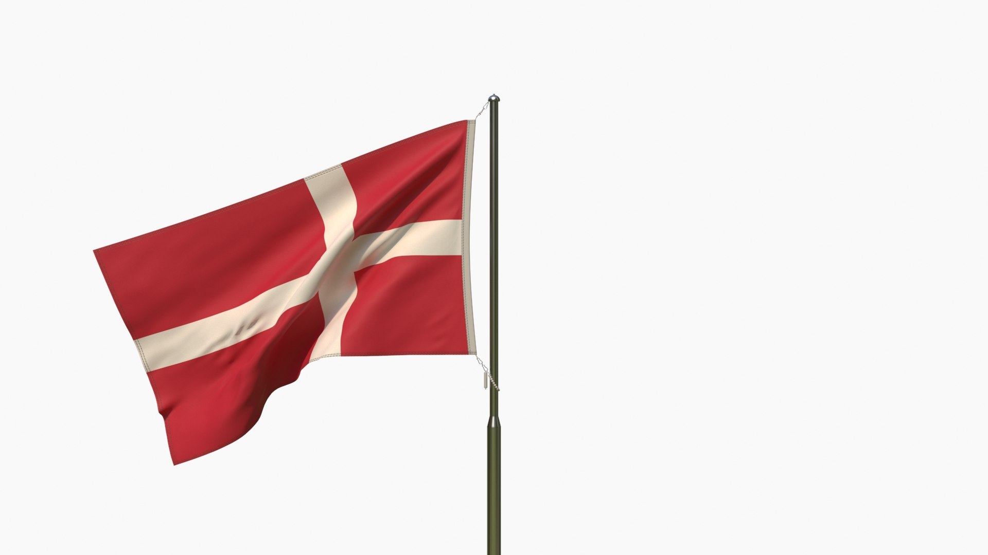 3D Animated Denmark Flag - TurboSquid 1795707
