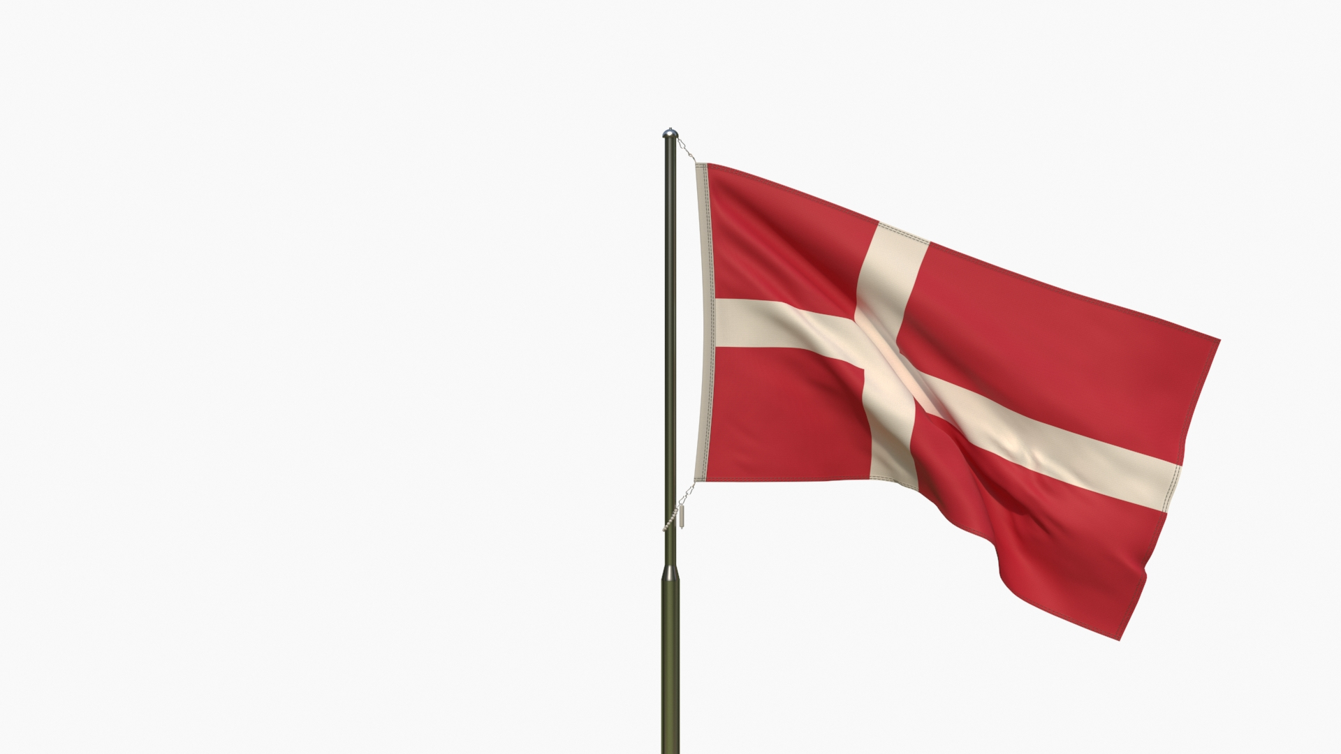 3D Animated Denmark Flag - TurboSquid 1795707