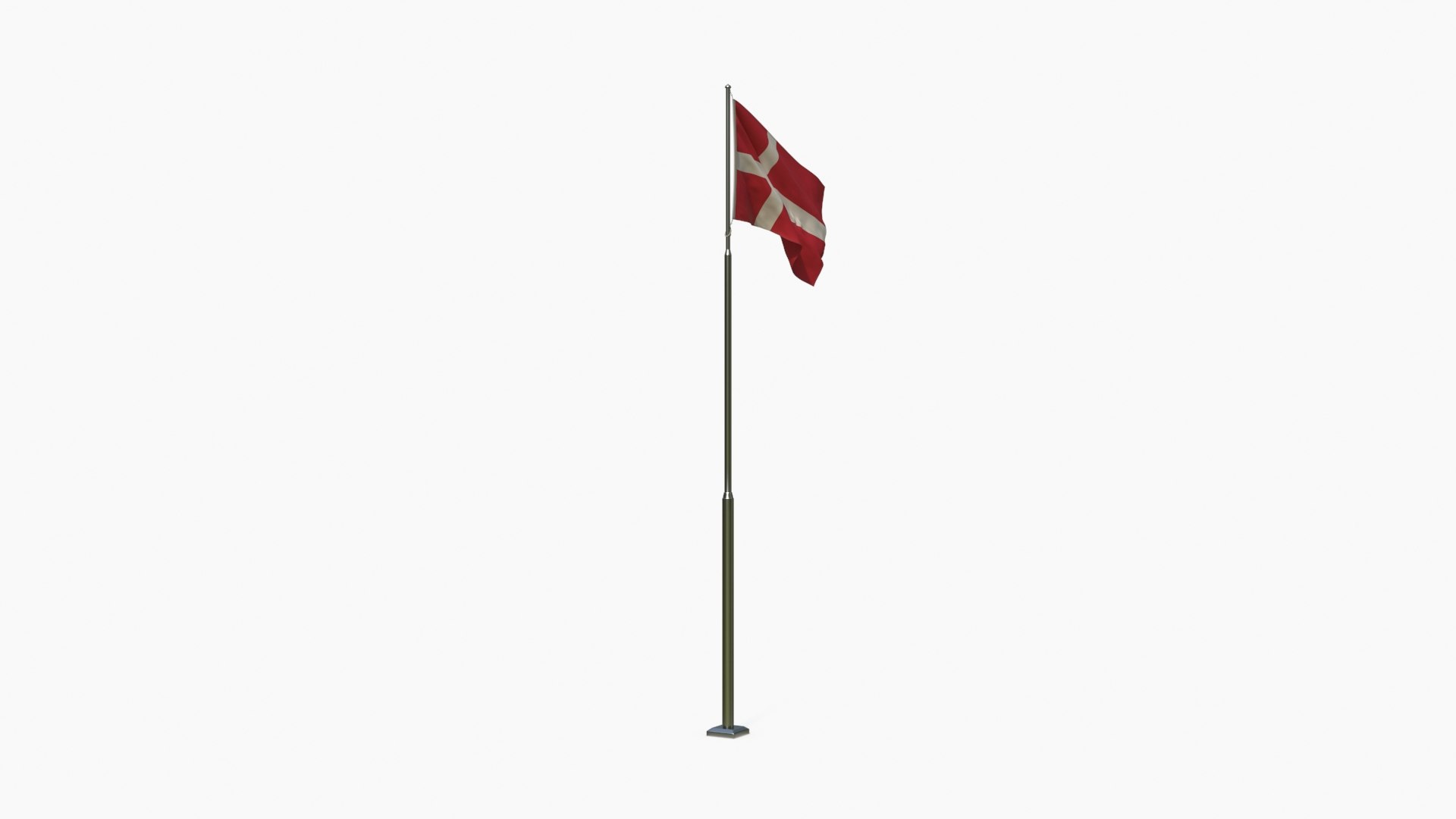 3D Animated Denmark Flag - TurboSquid 1795707