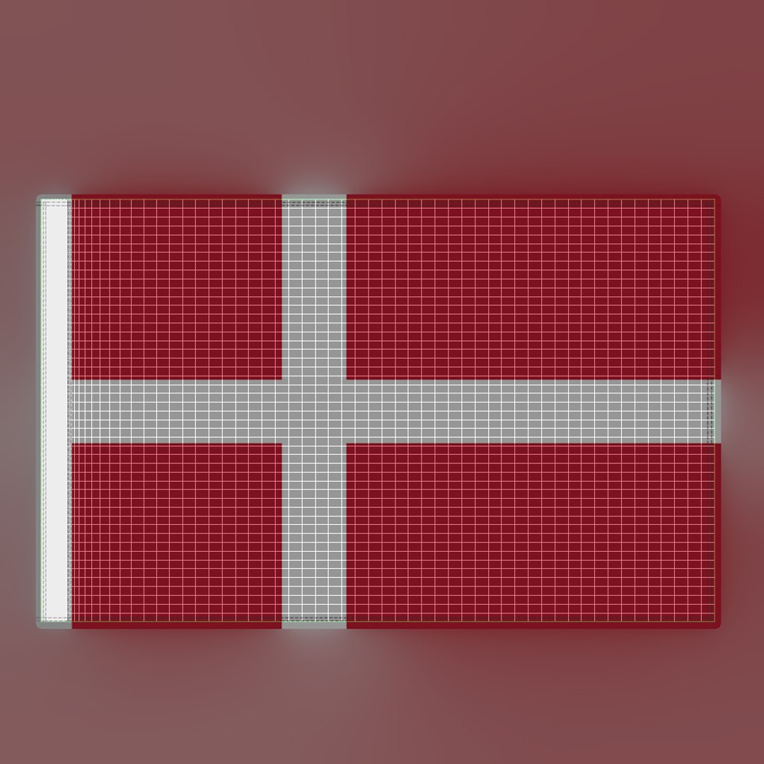 3D Animated Denmark Flag - TurboSquid 1795707