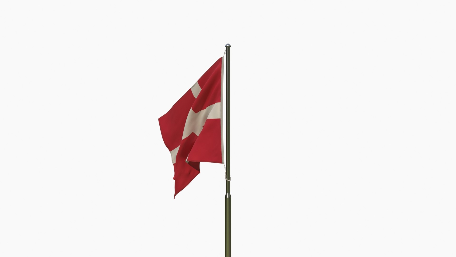 3D Animated Denmark Flag - TurboSquid 1795707