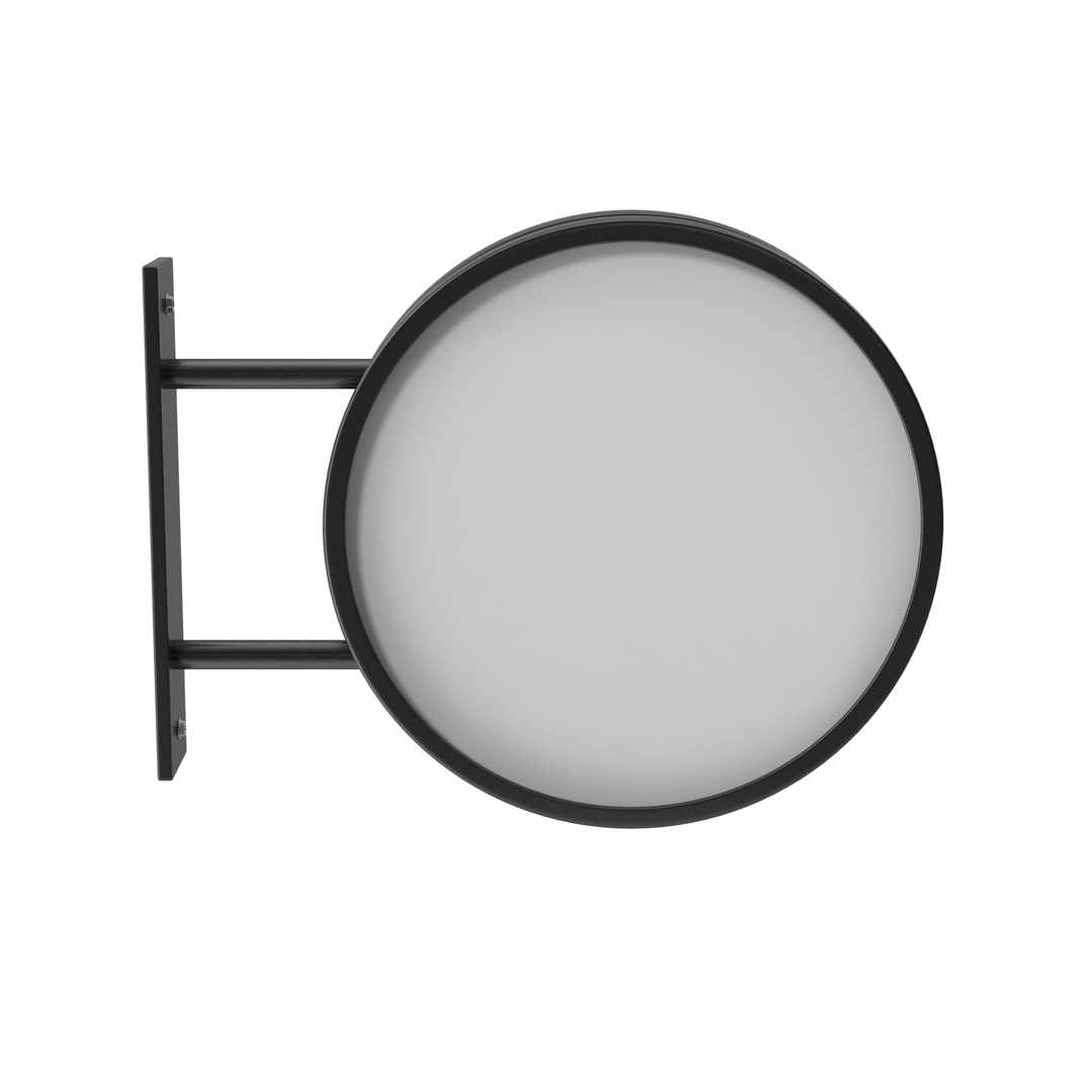 3D Round Wall Billboard Model - TurboSquid 1987981