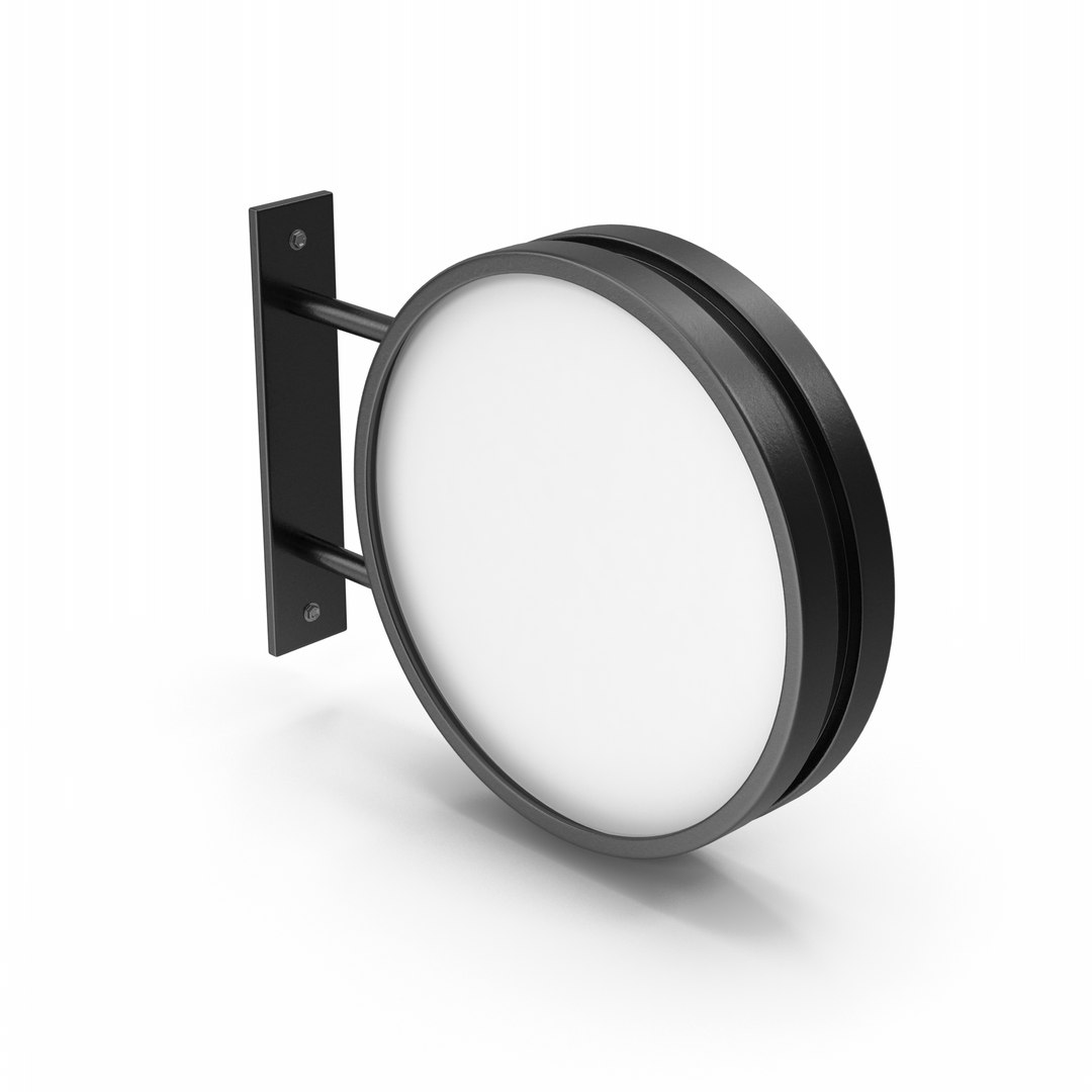 3D Round Wall Billboard Model - TurboSquid 1987981