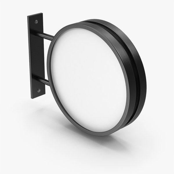 3D Round Wall Billboard model - TurboSquid 1987981