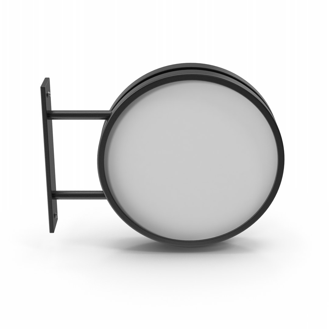 3D Round Wall Billboard Model - TurboSquid 1987981