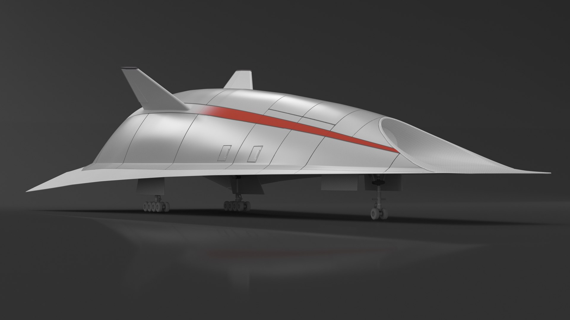 Futuristic Hypersonic Passenger Plane Rigged Model - TurboSquid 2325751