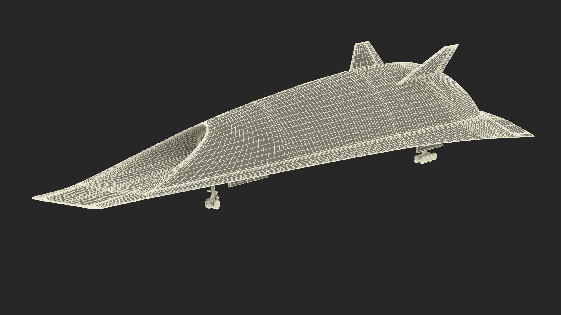 Futuristic Hypersonic Passenger Plane Rigged Model - TurboSquid 2325751