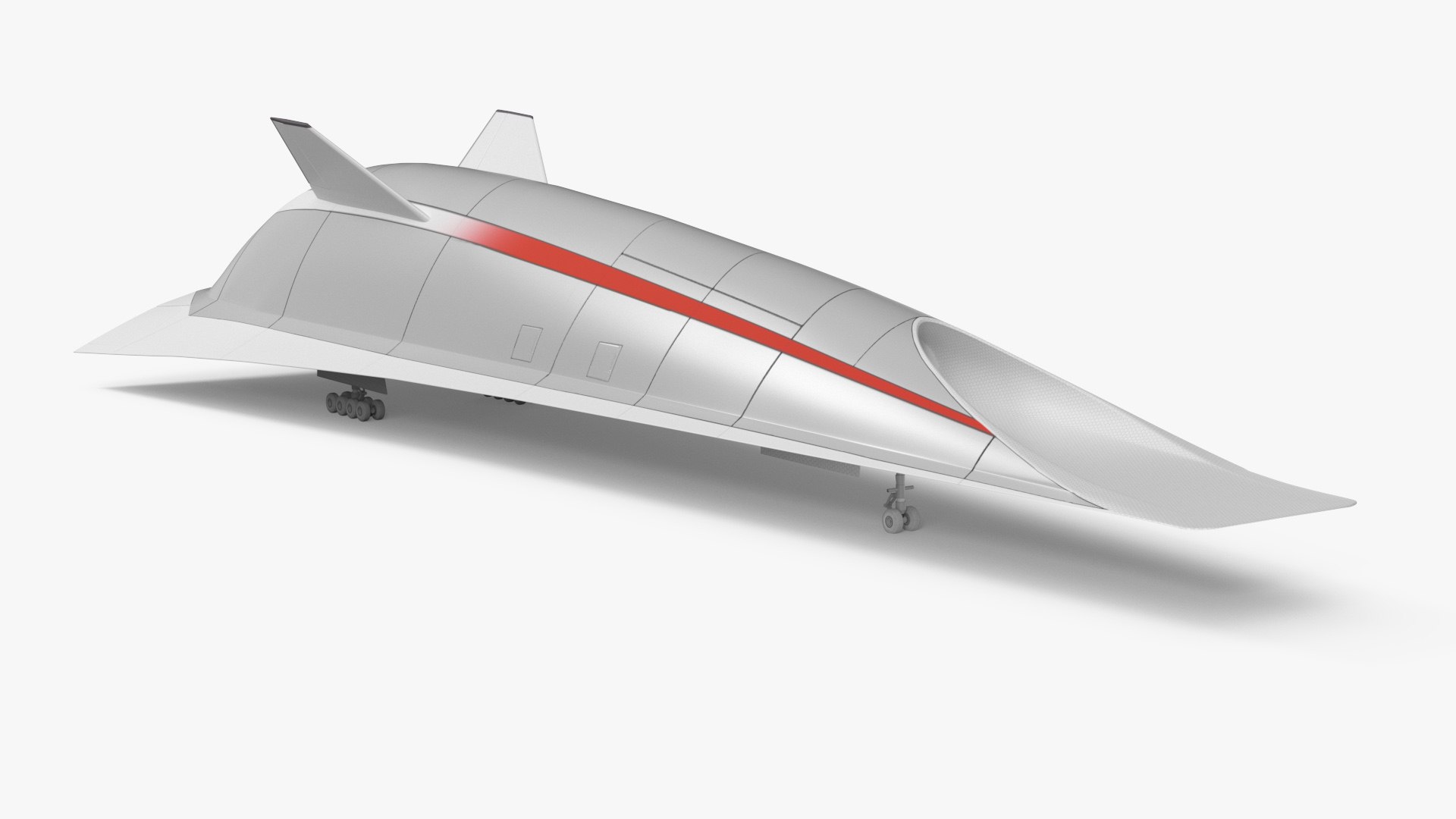 Futuristic Hypersonic Passenger Plane Rigged Model - TurboSquid 2325751