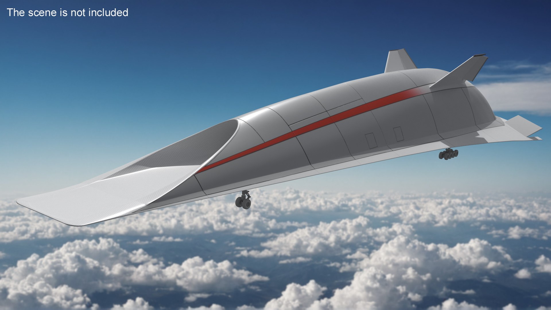 Futuristic Hypersonic Passenger Plane Rigged Model - TurboSquid 2325751