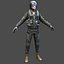 Army Pilot Real-time 3d Model