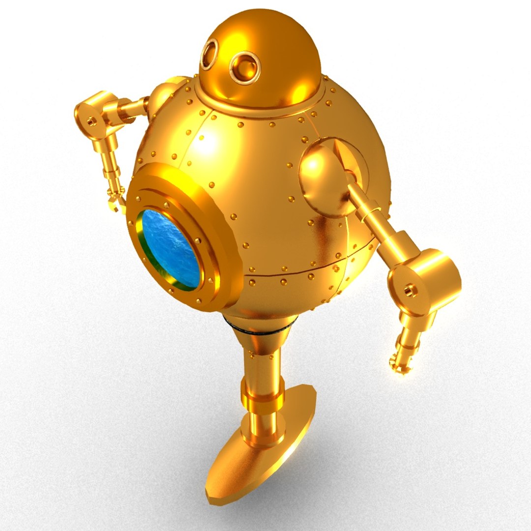 3D Chubby Robot Model - TurboSquid 1464994