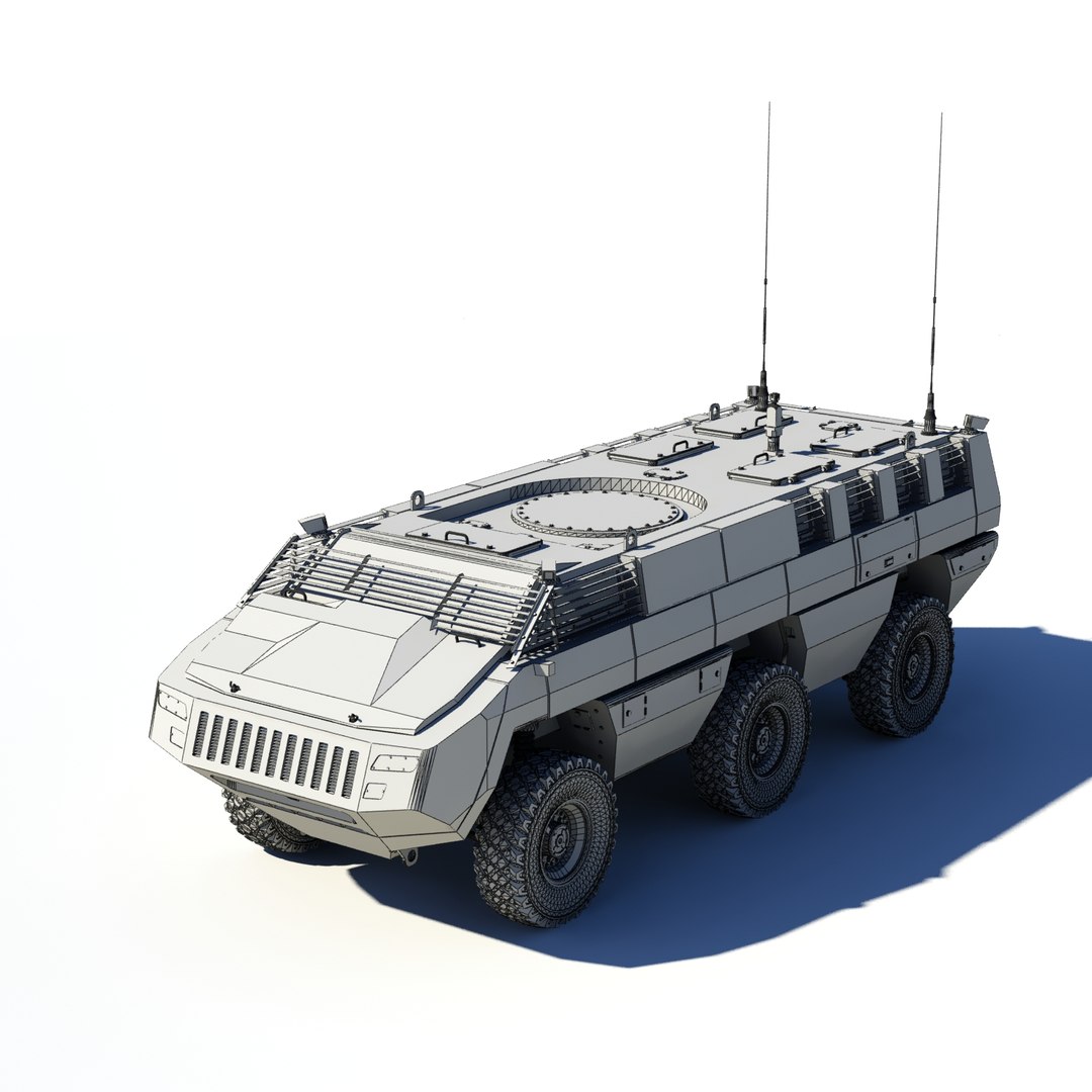 Mbombe Armoured Fighting 3d Model