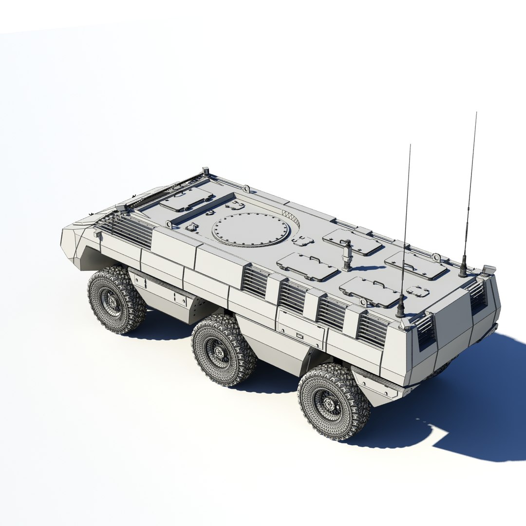 Mbombe Armoured Fighting 3d Model