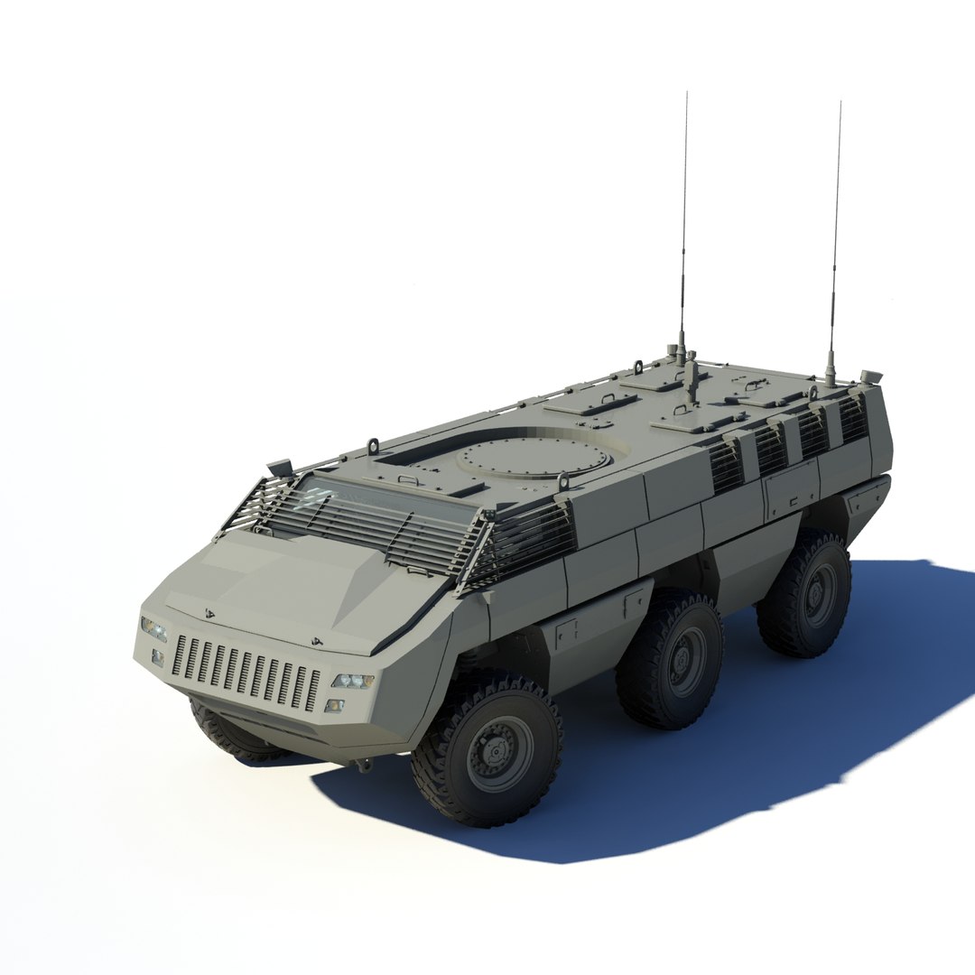 Mbombe Armoured Fighting 3d Model