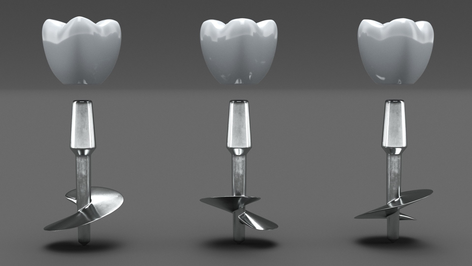3D BCS Series Dental Implants 4 Cm Model - TurboSquid 2134040