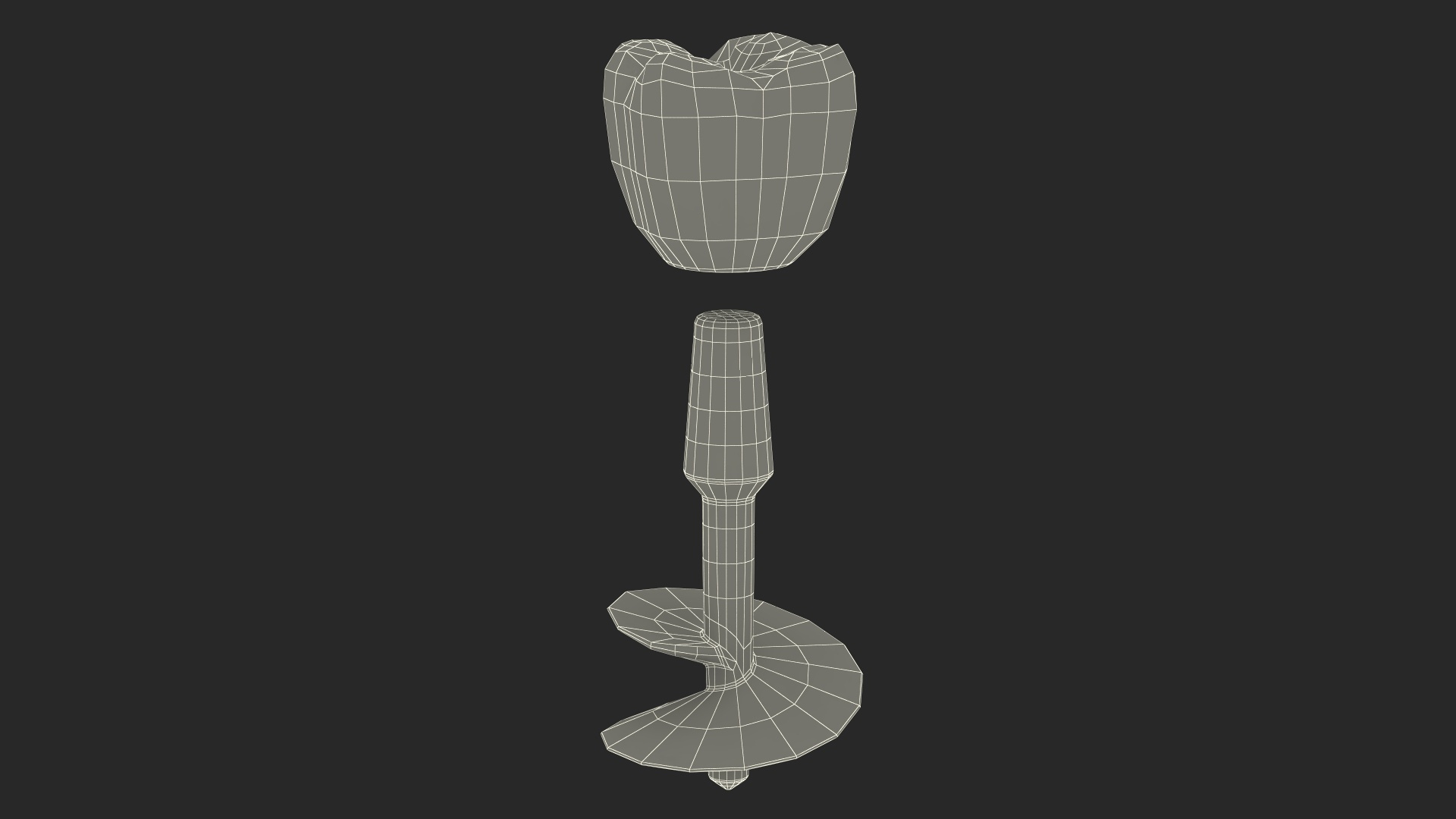 3D BCS Series Dental Implants 4 Cm Model - TurboSquid 2134040