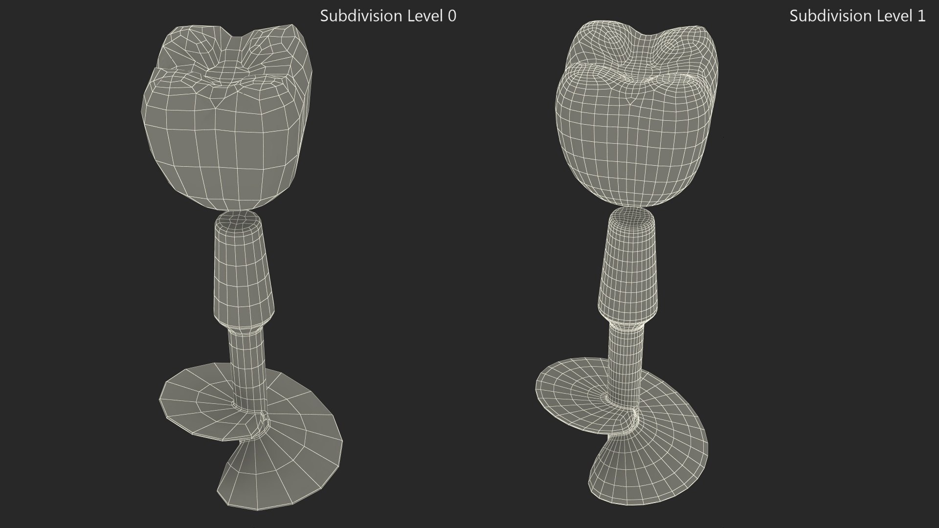 3D BCS Series Dental Implants 4 Cm Model - TurboSquid 2134040