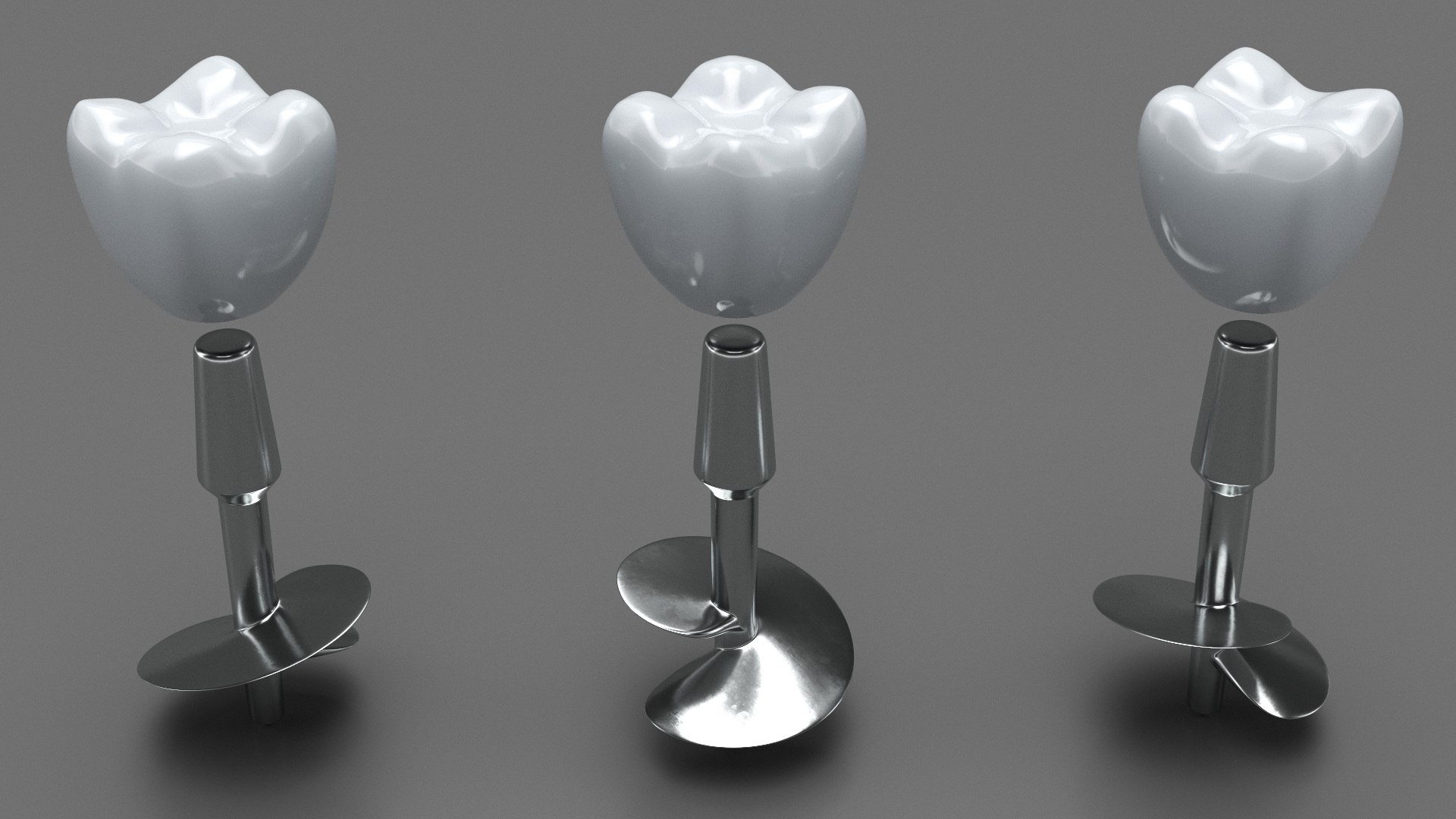 3D BCS Series Dental Implants 4 Cm Model - TurboSquid 2134040