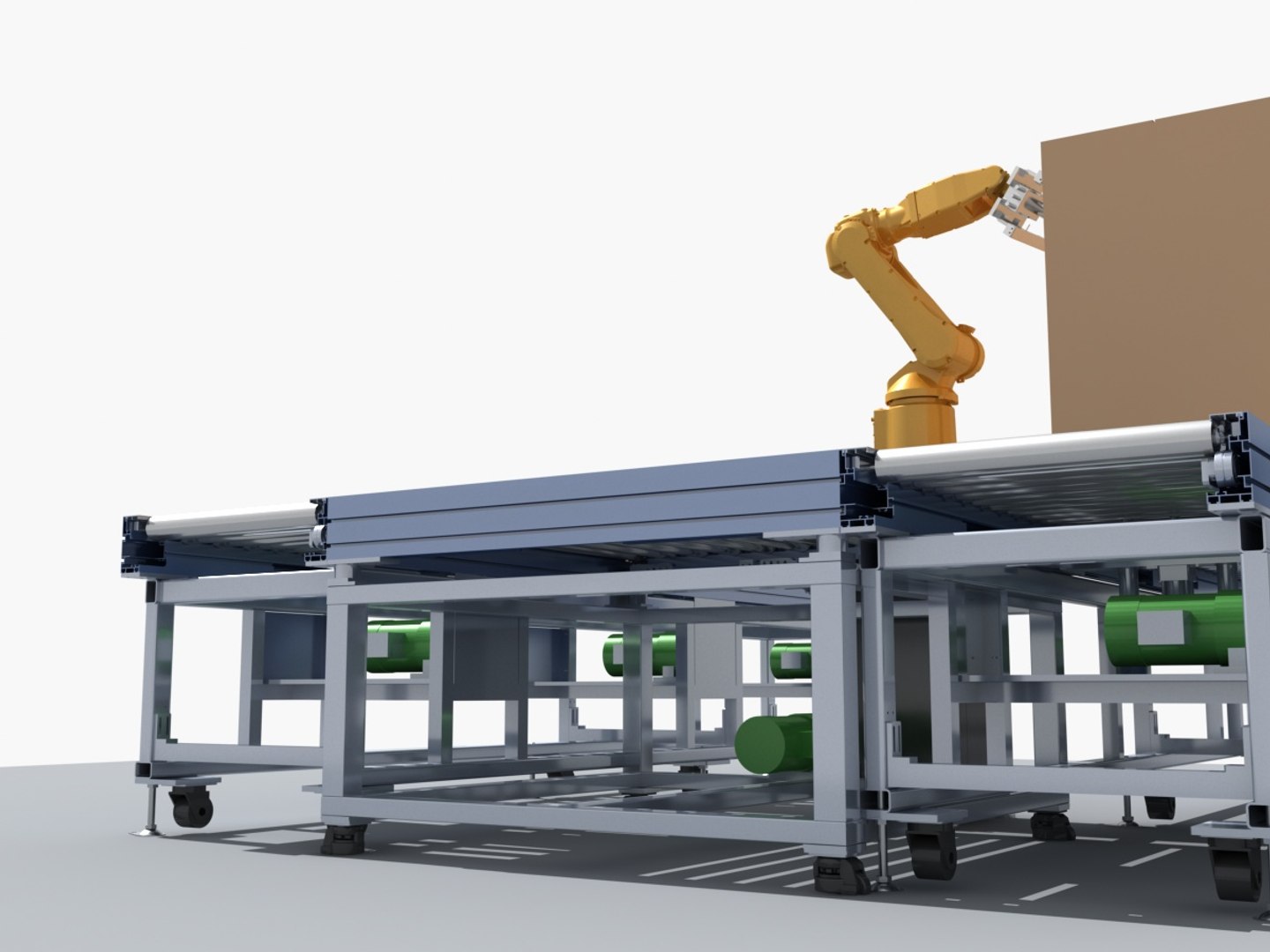 3D model Industrial Equipment 23 - Inspection of Cardboard Box Outer ...