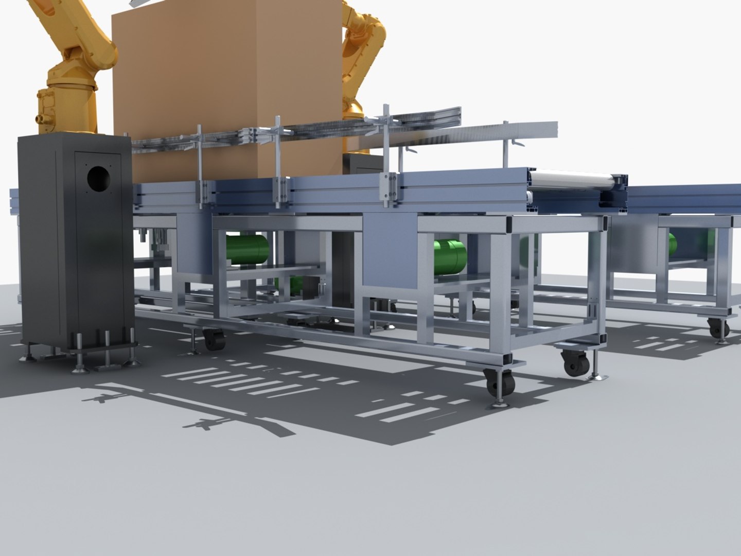 3D model Industrial Equipment 23 - Inspection of Cardboard Box Outer ...