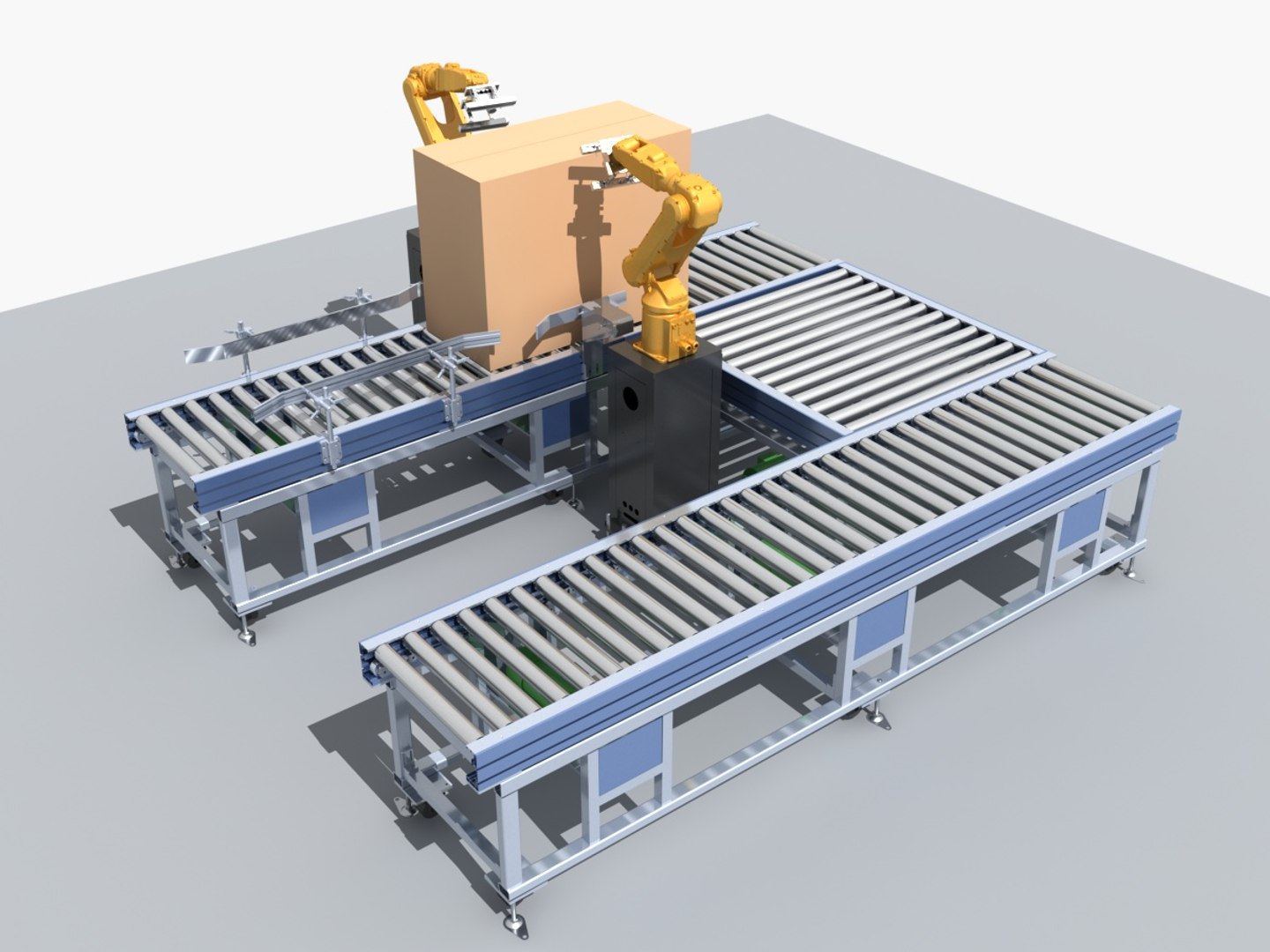3D model Industrial Equipment 23 - Inspection of Cardboard Box Outer ...