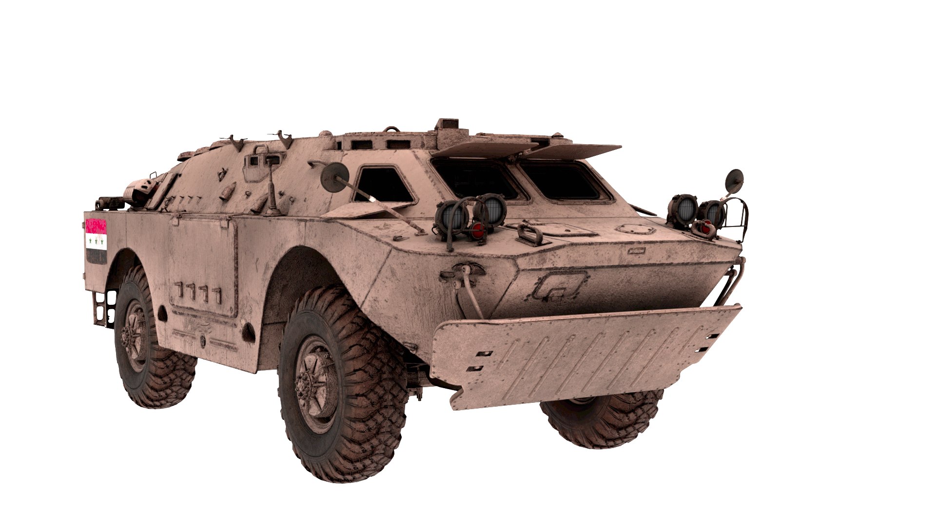 3D модель Gaz Brdm 2 Rigged Armored Reconnaissance Vehicle 3D Model ...