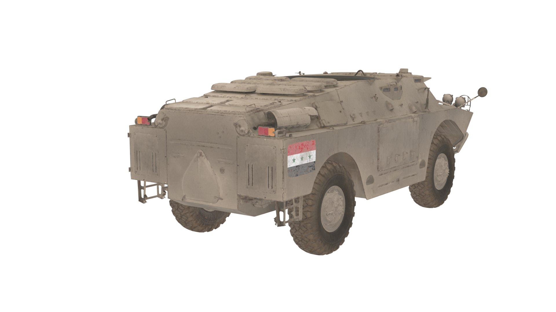 3D Gaz Brdm 2 Rigged Armored Reconnaissance Vehicle 3D Model High Detail Game Render Ready Model ...