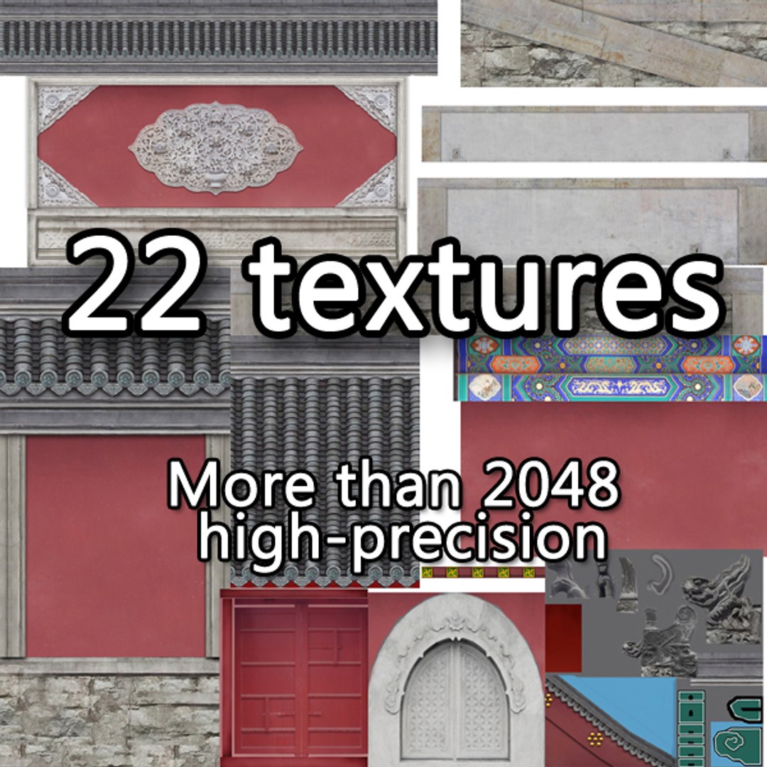 3ds Max Temple Asia Gate