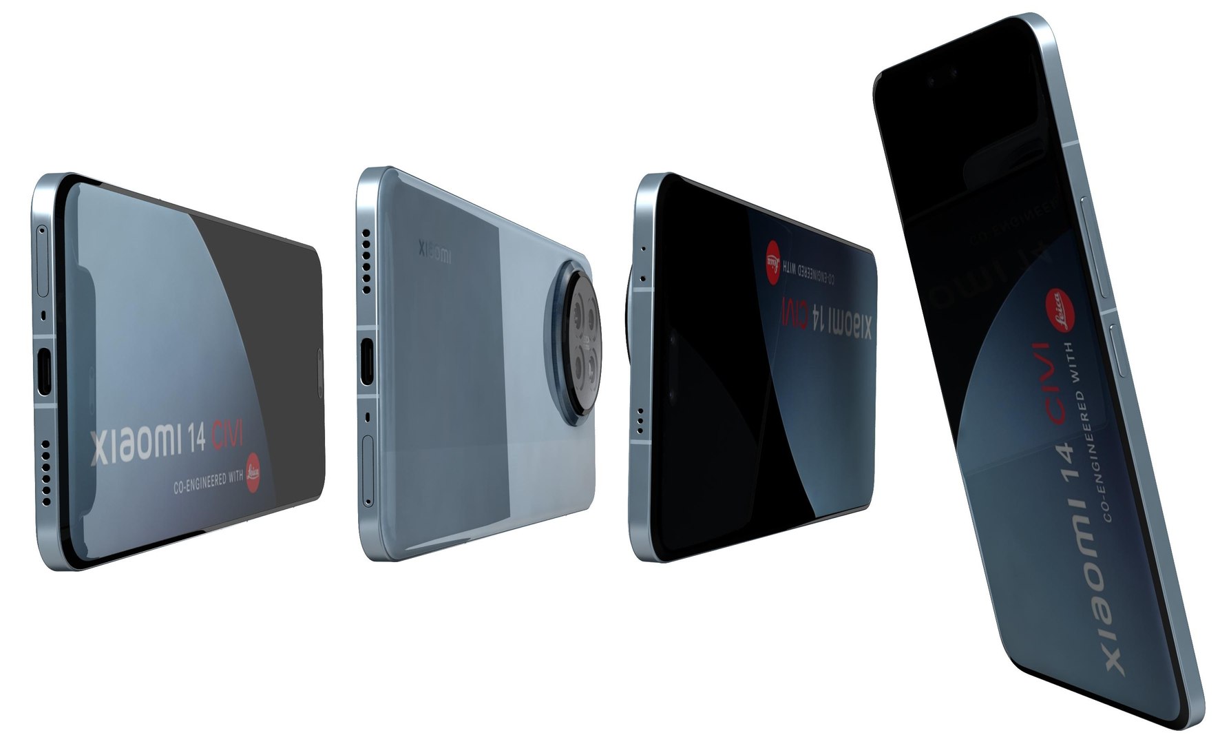 Xiaomi 14 Civi Blue 3D Model - TurboSquid 2242396