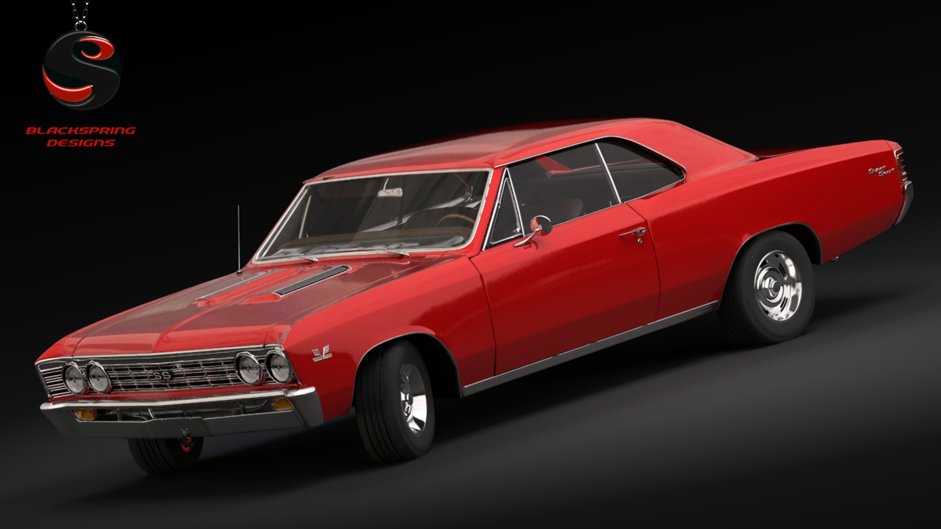 Chevrolet Chevelle Ss-396 1966 3d Model