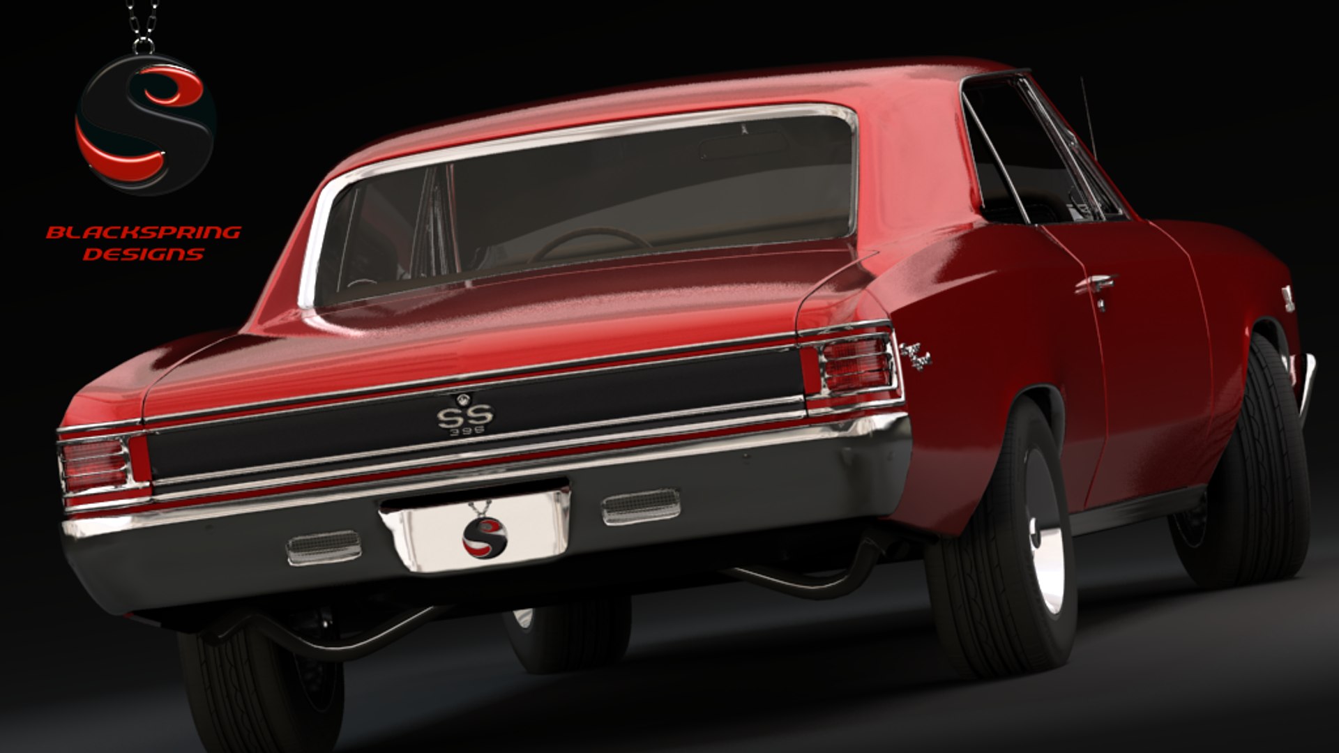 chevrolet chevelle ss-396 1966 3d model