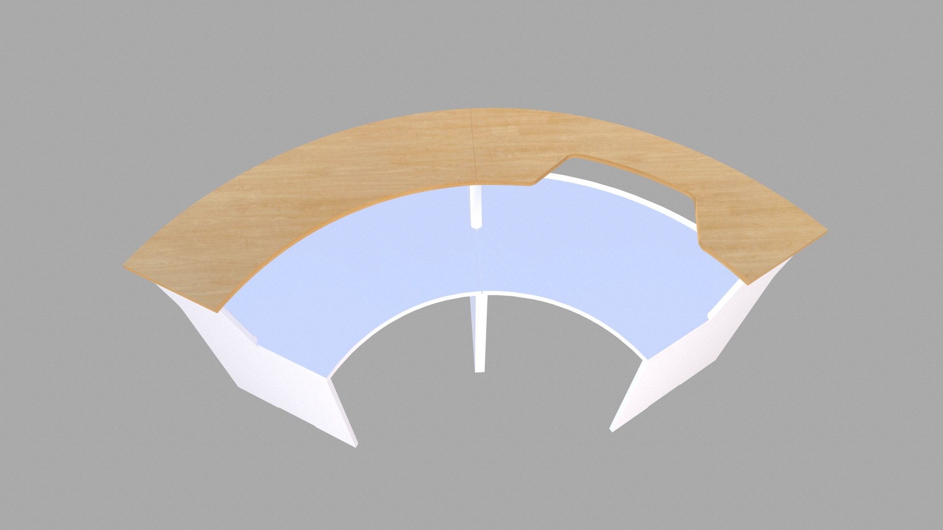 Reception Table 3D Model - TurboSquid 2331218