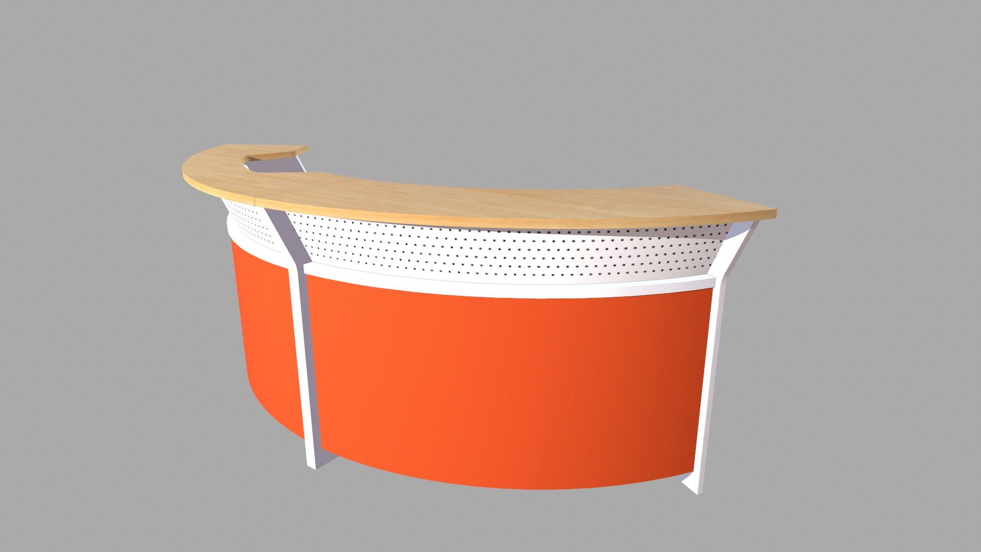 Reception Table 3D Model - TurboSquid 2331218