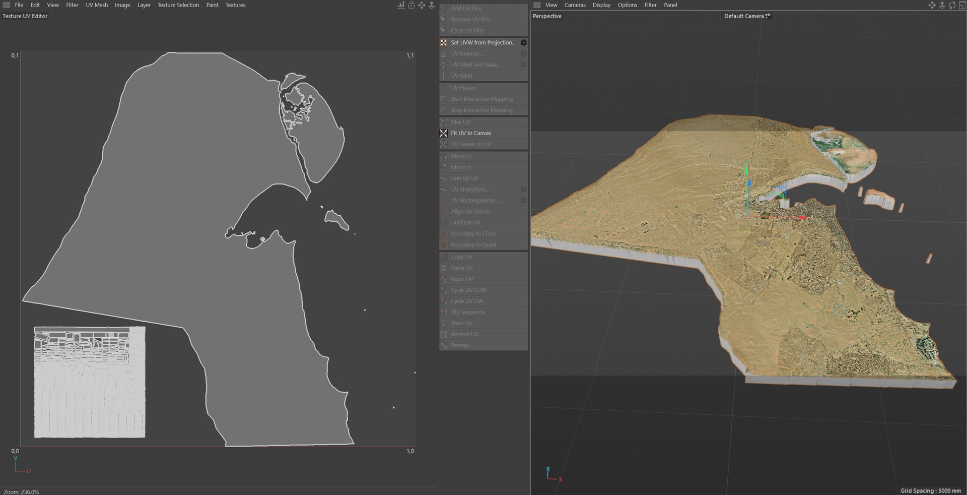 3D Kuwait Terrain Map - TurboSquid 2336501