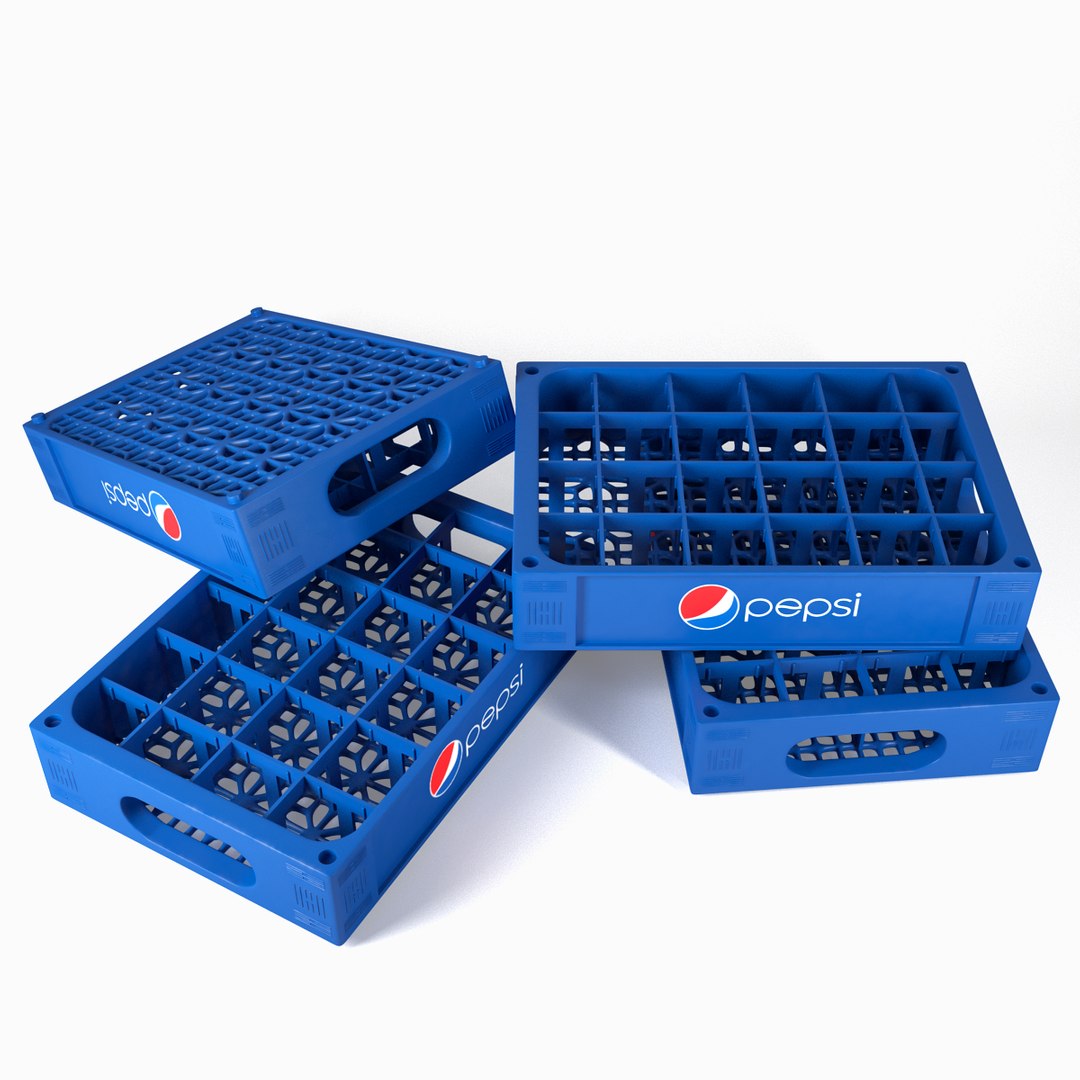 3d Model Pepsi Crate Plastic