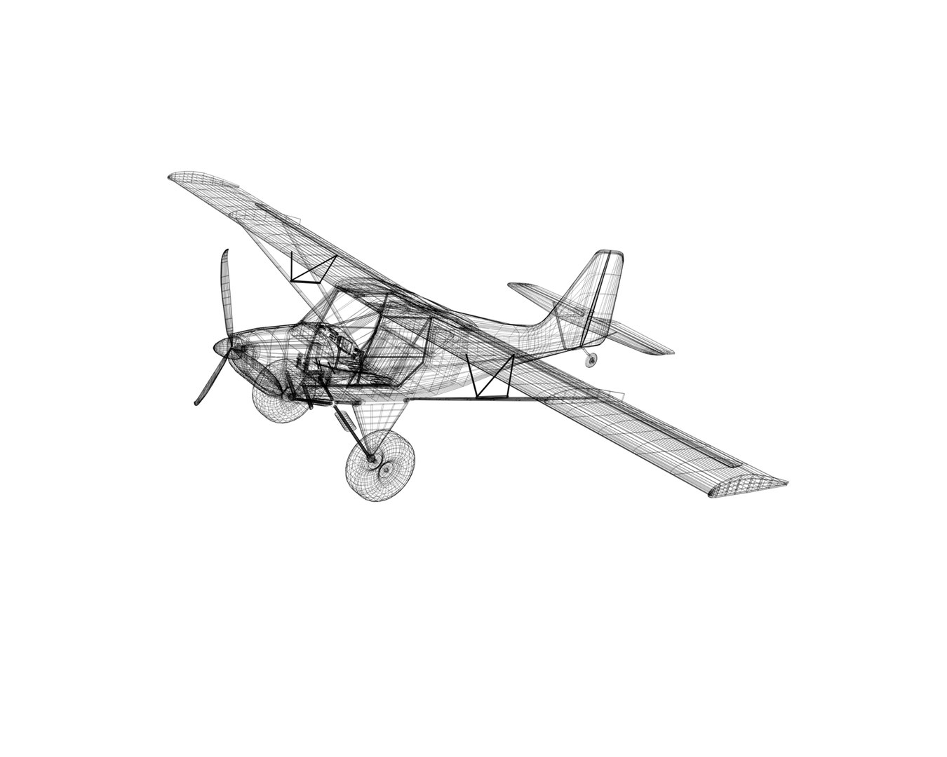 Plane Aviation Aircraft 3D Model - TurboSquid 1687573