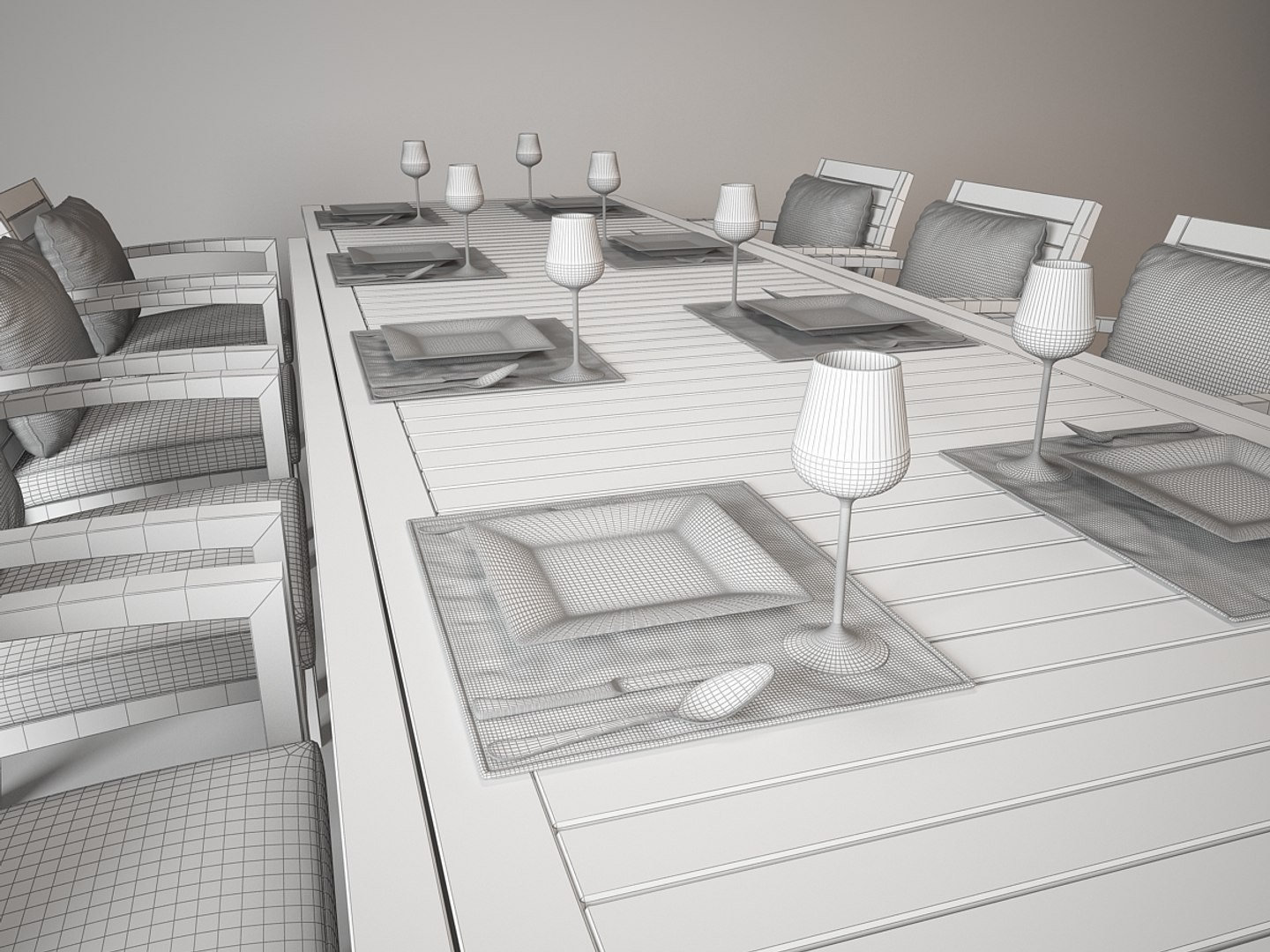 3d dining set ixit 360