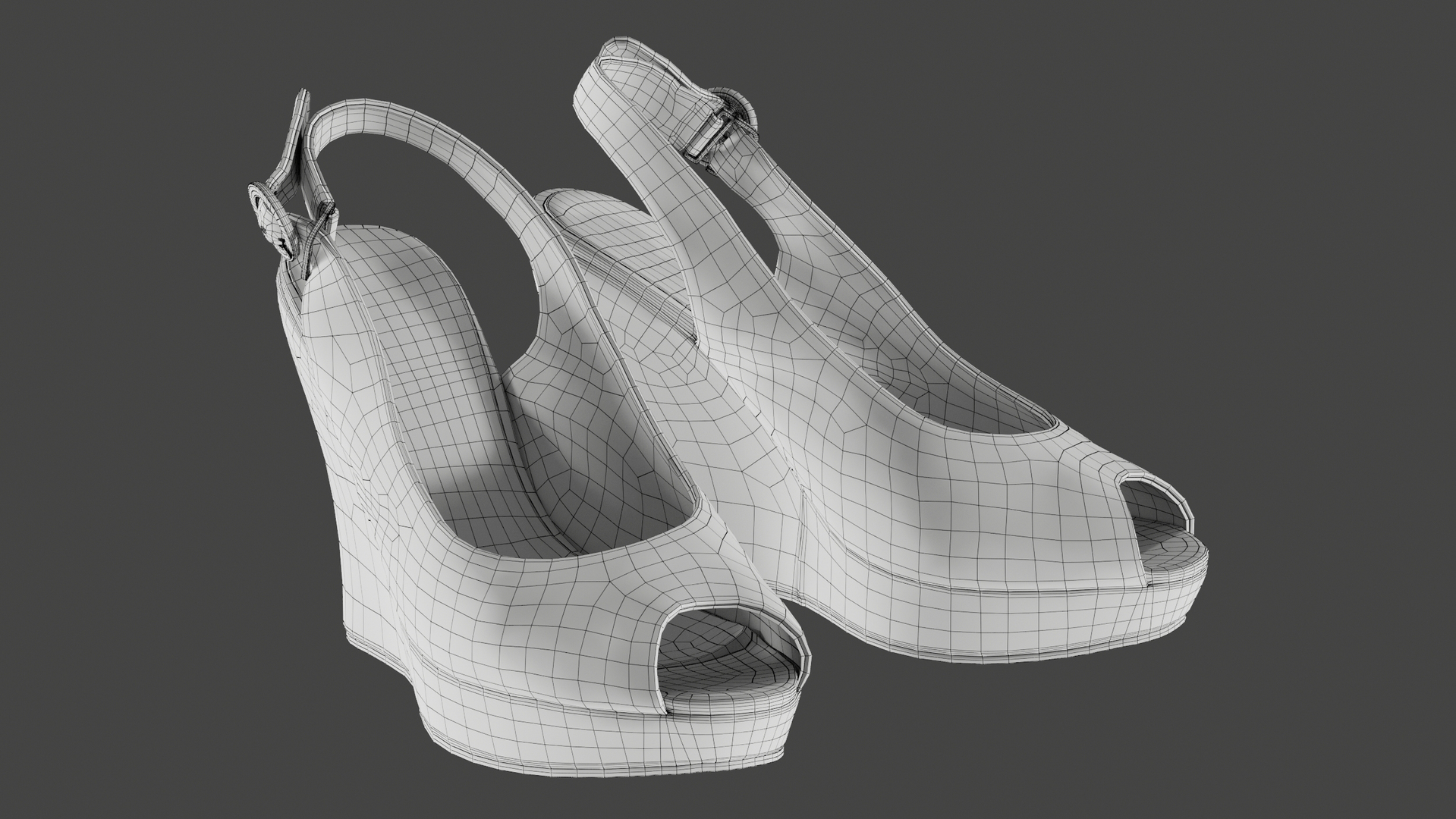 3D Model Mesh Heels - Shoes - TurboSquid 1645804