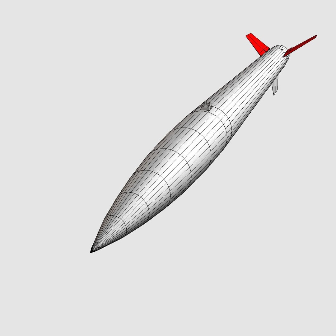 3d Sounding Rocket Black Brant Model