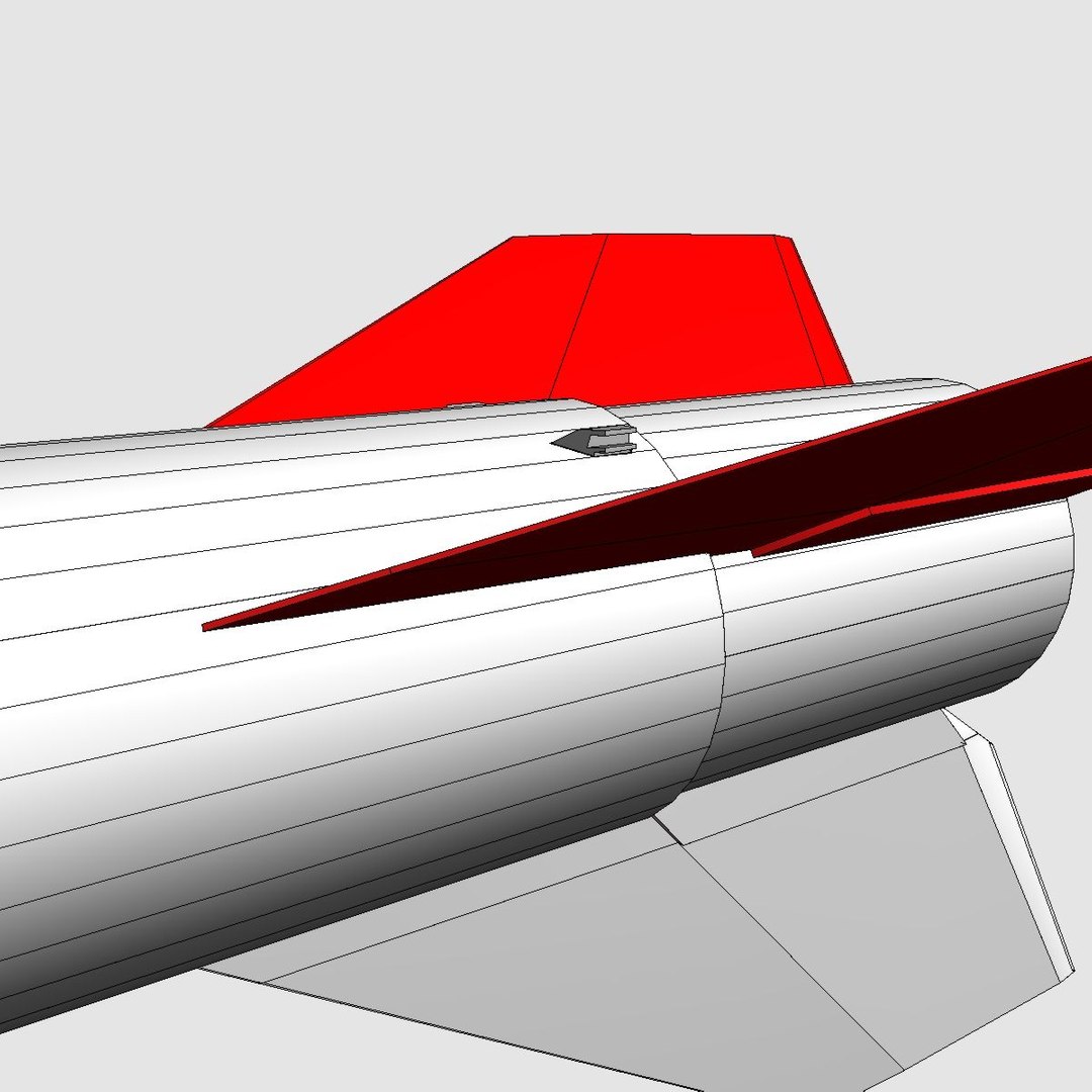 3d Sounding Rocket Black Brant Model