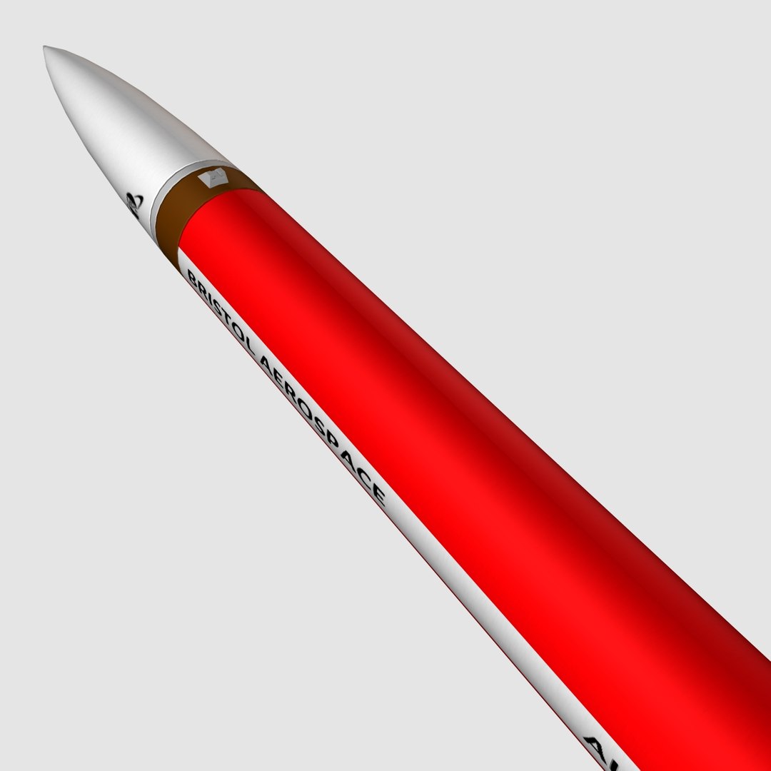 3d Sounding Rocket Black Brant Model