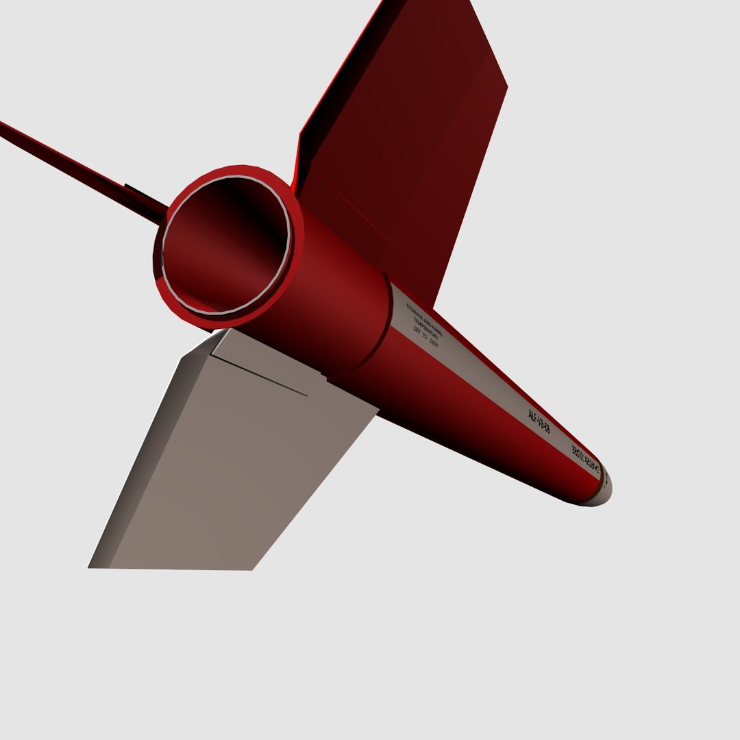 3d Sounding Rocket Black Brant Model