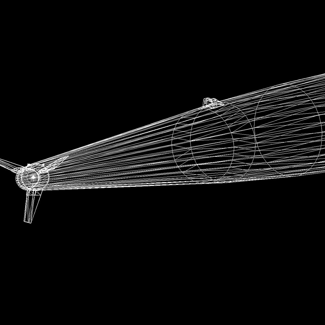 3d Sounding Rocket Black Brant Model