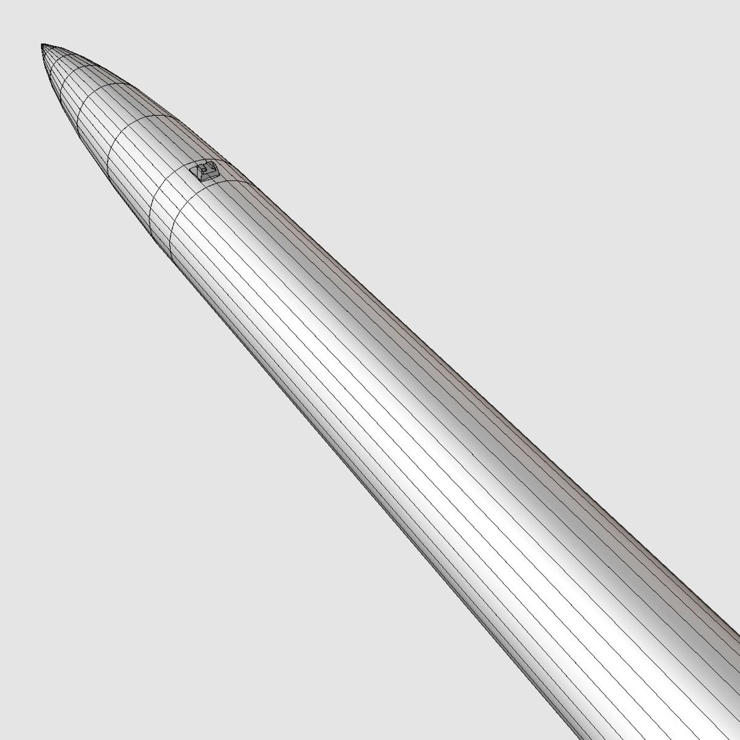 3d Sounding Rocket Black Brant Model