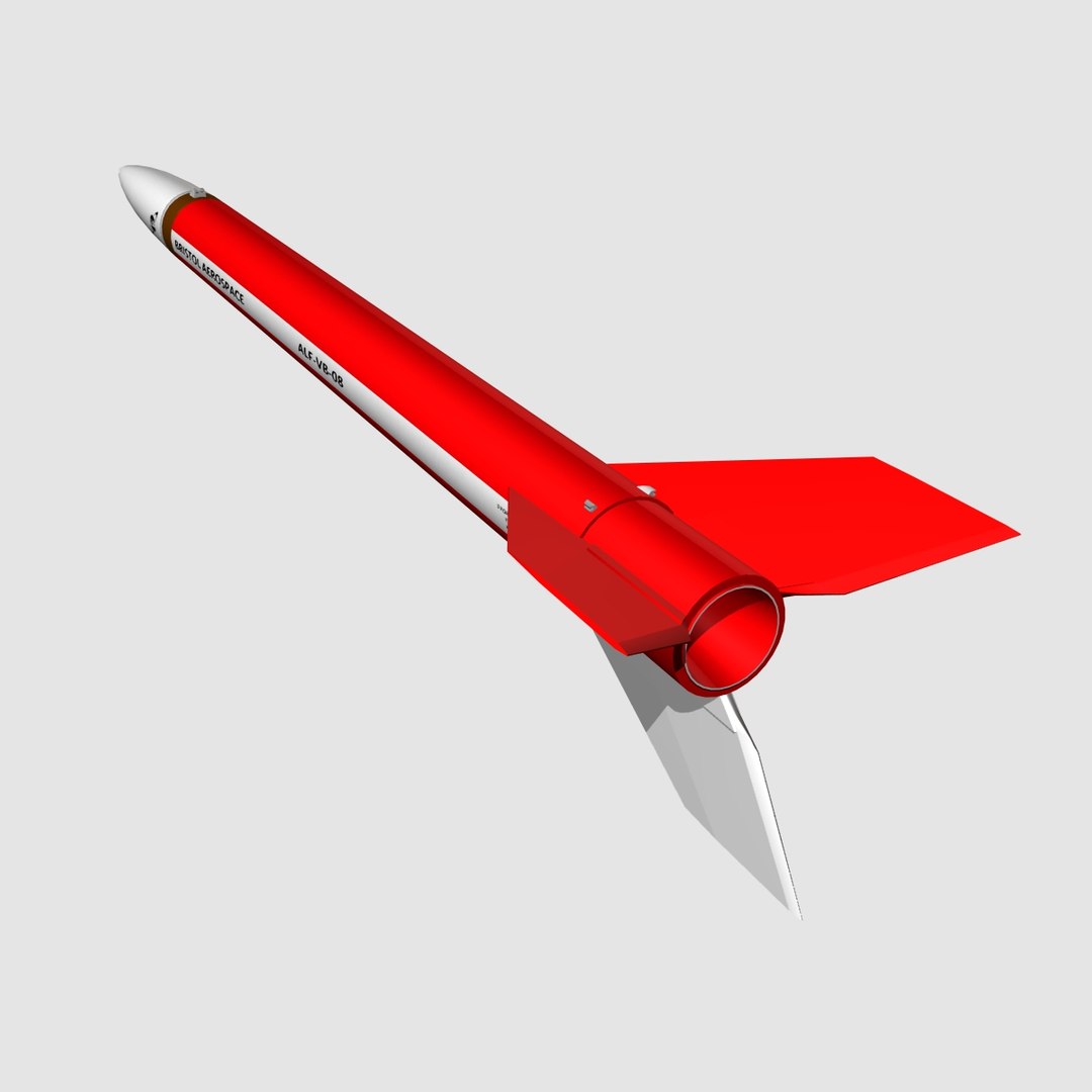 3d Sounding Rocket Black Brant Model