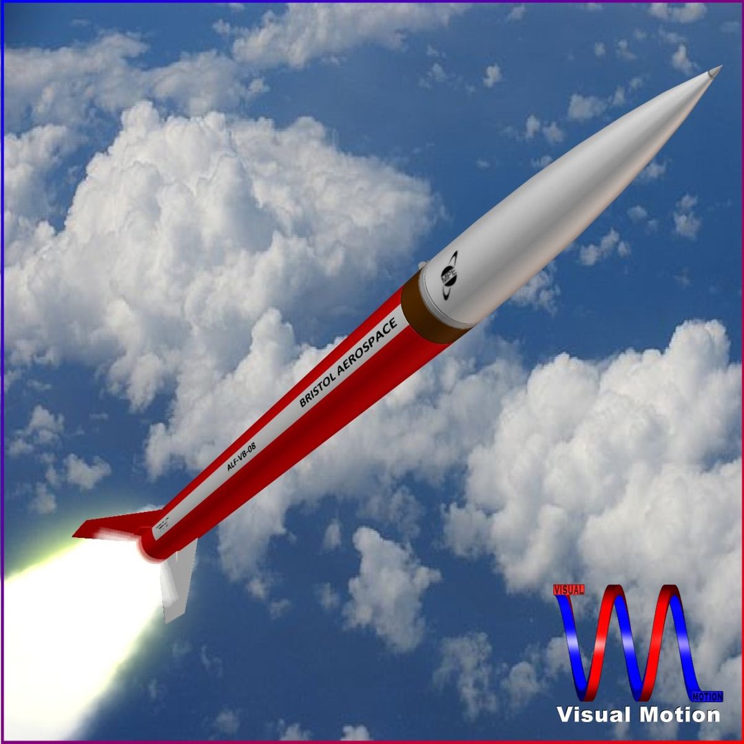 3d Sounding Rocket Black Brant Model