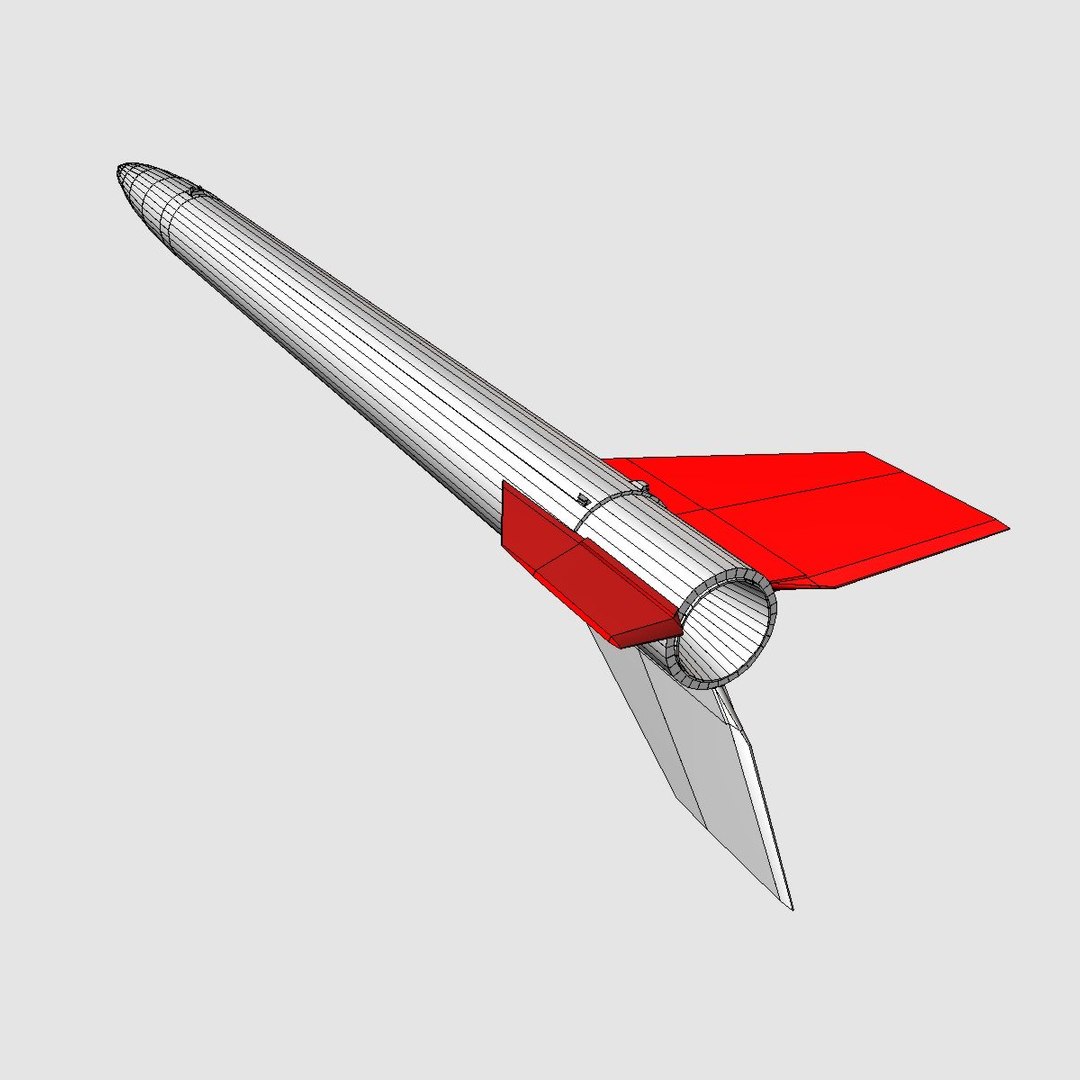 3d Sounding Rocket Black Brant Model