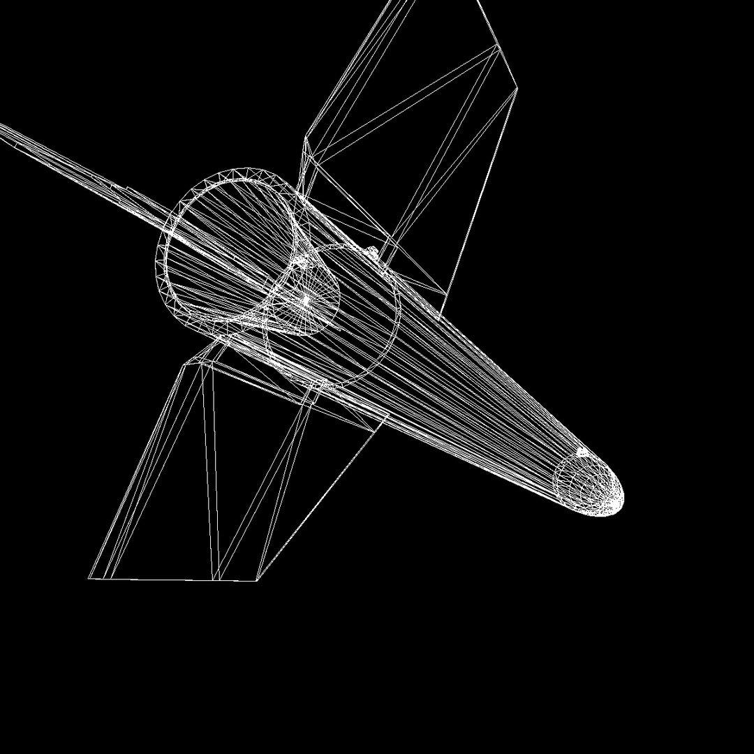 3d Sounding Rocket Black Brant Model