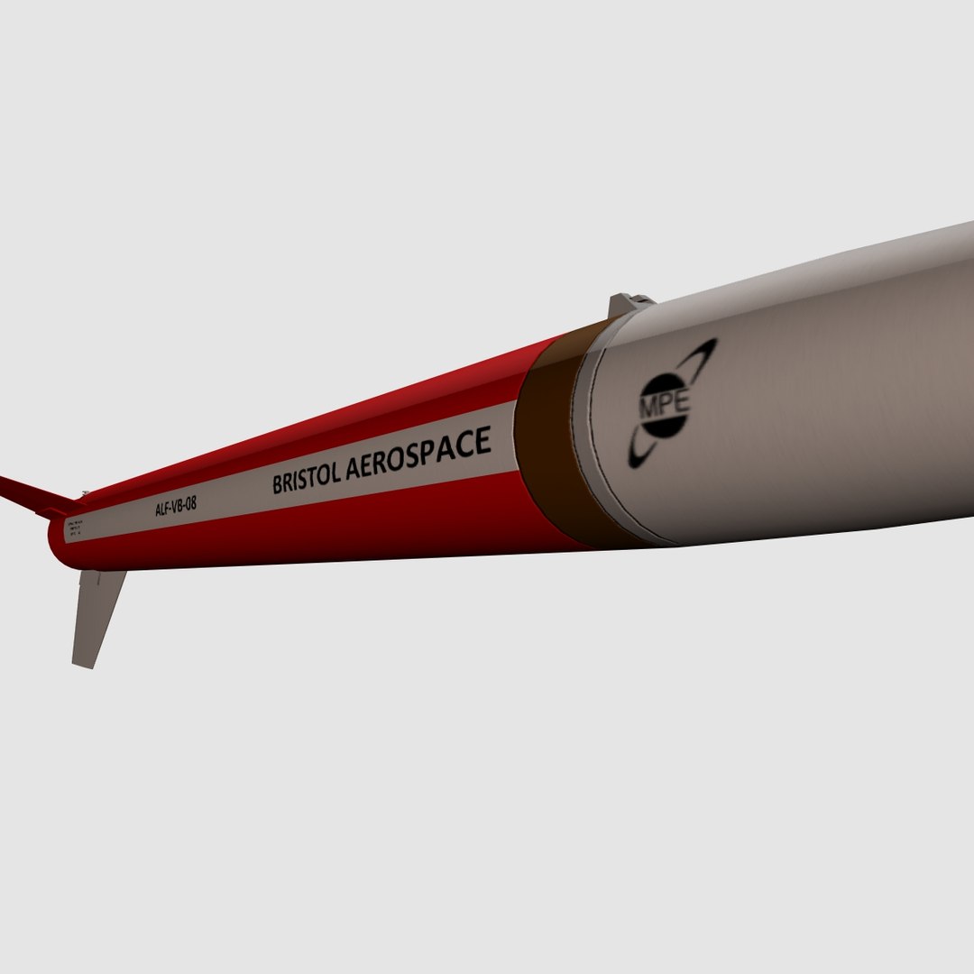 3d Sounding Rocket Black Brant Model